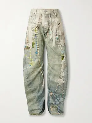 Acne Studios 2006 Wide-leg Printed Jeans