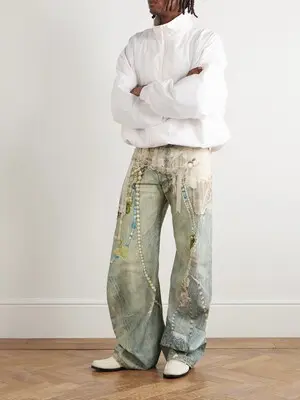 Acne Studios 2006 Wide-leg Printed Jeans