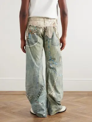 Acne Studios 2006 Wide-leg Printed Jeans