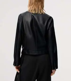 Loewe Leather Shirt Jacket - Black