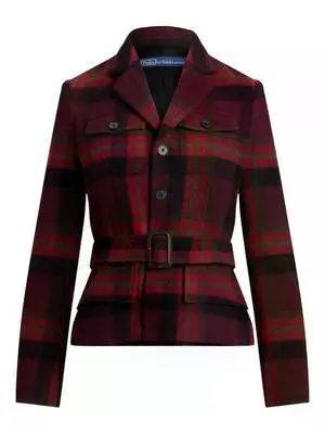 Polo Ralph Lauren Belted Plaid Jacket