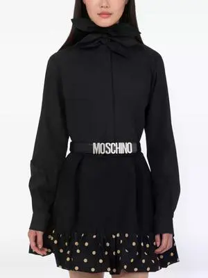 Moschino Bow-detail Shirt - Black