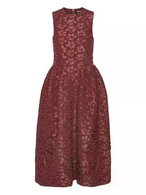 ROTATE BY BIRGER CHRISTENSEN Flower-embellishment Midi Dress