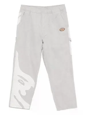 AAPE BY *A BATHING APE Logo-patch Trousers - Grey