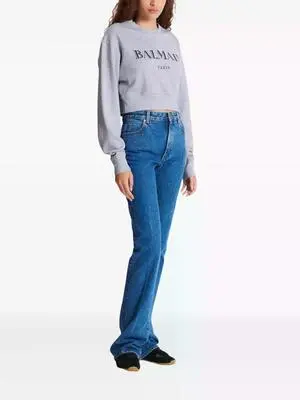 Balmain Logo-print Crew-neck Sweatshirt