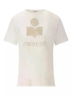 MARANT ETOILE Zewel Logo T-shirt - Neutrals