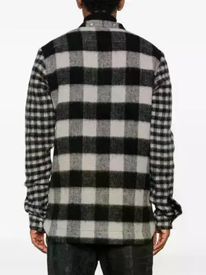 Rick Owens Checked Wool Patchwork Jacket