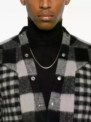 Rick Owens Checked Wool Patchwork Jacket