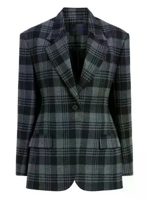 Women's Checked Wool Blazers
