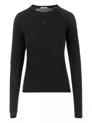BY MALENE BIRGER Logo-embroidered Crew Neck Sweater
