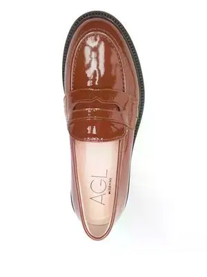 Agl Patent-leather Penny Loafers