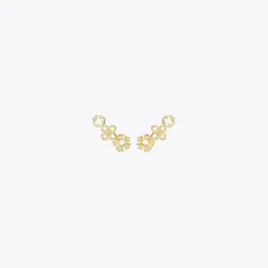Tory Burch Forget Me Not Cluster Stud Earrings - Tory Gold