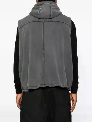 THOM KROM Hooded Zip-up Vest