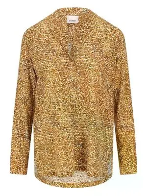 Isabel Marant Mosaic-pattern V-neck Shirt