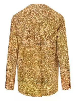 Isabel Marant Mosaic-pattern V-neck Shirt