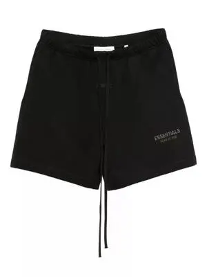 Fear Of God Logo Appliqué Shorts - Black