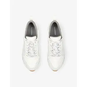 Sandro Flame Leather Low-top Trainers - White