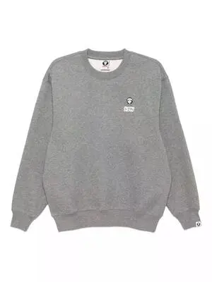 AAPE BY *A BATHING APE Logo-appliqué Sweatshirt - Grey