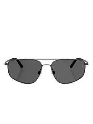 Oliver Spencer Pilot-frame Sunglasses - Black