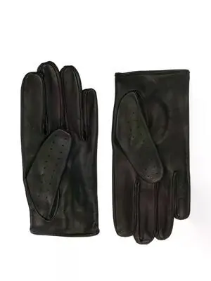 ERNEST W. BAKER Perforated Studded Leather Gloves