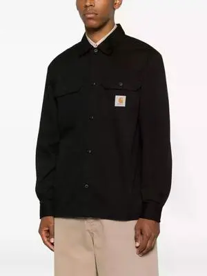 Carhartt Work In Progress Logo-patch Shirt - Black