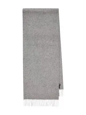 Zegna Fringed Cashmere Scarf - Grey