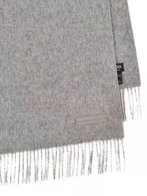 Zegna Fringed Cashmere Scarf - Grey