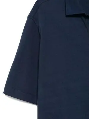 Zegna Short-sleeve Button Polo Shirt