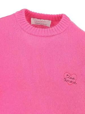 Giada Benincasa Heart-embroidery Cashmere Sweater