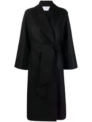 Harris Wharf London Belted Virgin Wool Long Coat