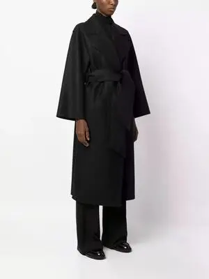 Harris Wharf London Belted Virgin Wool Long Coat
