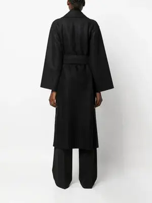 Harris Wharf London Belted Virgin Wool Long Coat