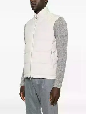 Eleventy Quilted Zip-front Vest