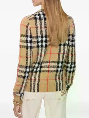 Burberry Checked Cashmere Sweater
