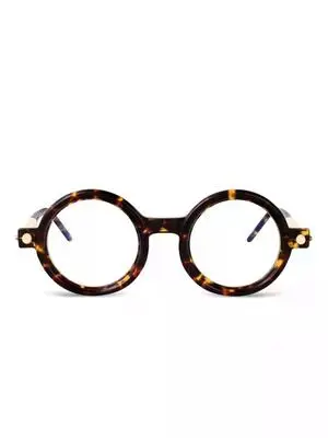 KUBORAUM Tortoiseshell Round-frame Sunglasses