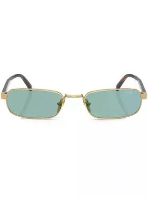 Prada Rectangle Frame Sunglasses - Gold