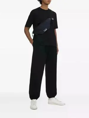 Comme Des Garçons Logo-embroidered Adjustable-strap Messenger Bag