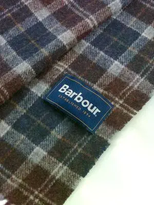 Barbour Tartan-fringed Scarf