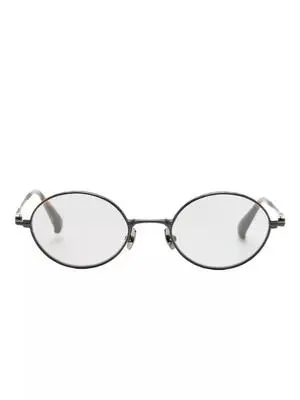 Yohji Yamamoto Round Frame Sunglasses - Silver