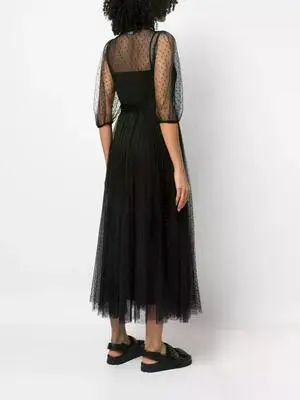 Red Valentino Tulle Midi Dress