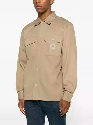 Carhartt Work In Progress Logo-patch Shirt - Neutrals