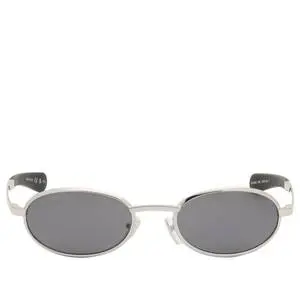Gucci Gg1942s Round Frame Sunglasses - Silver/grey