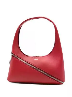 Coperni Diagonal-zip Leather Shoulder Bag