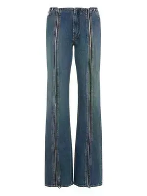 Jean Paul Gaultier Contrast Stitching Jeans For Women