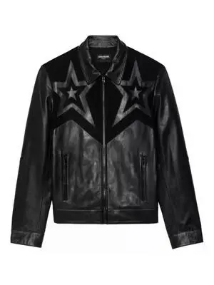 Zadig&Voltaire Star-appliqué Leather Jacket