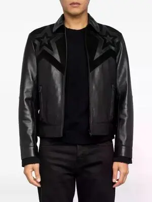 Zadig&Voltaire Star-appliqué Leather Jacket