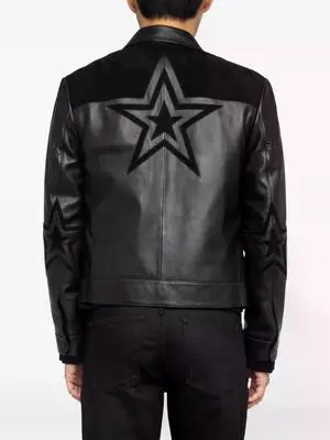 Zadig&Voltaire Star-appliqué Leather Jacket