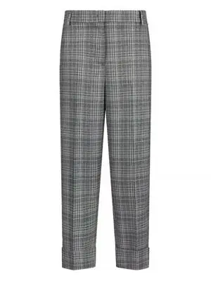 Liu Jo Plaid Cuffed Trousers
