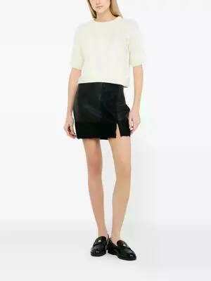 Liu Jo Cable-knit Raglan-sleeve Sweater