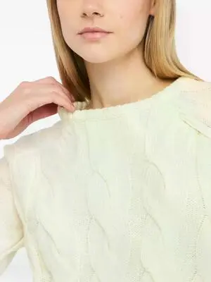 Liu Jo Cable-knit Raglan-sleeve Sweater